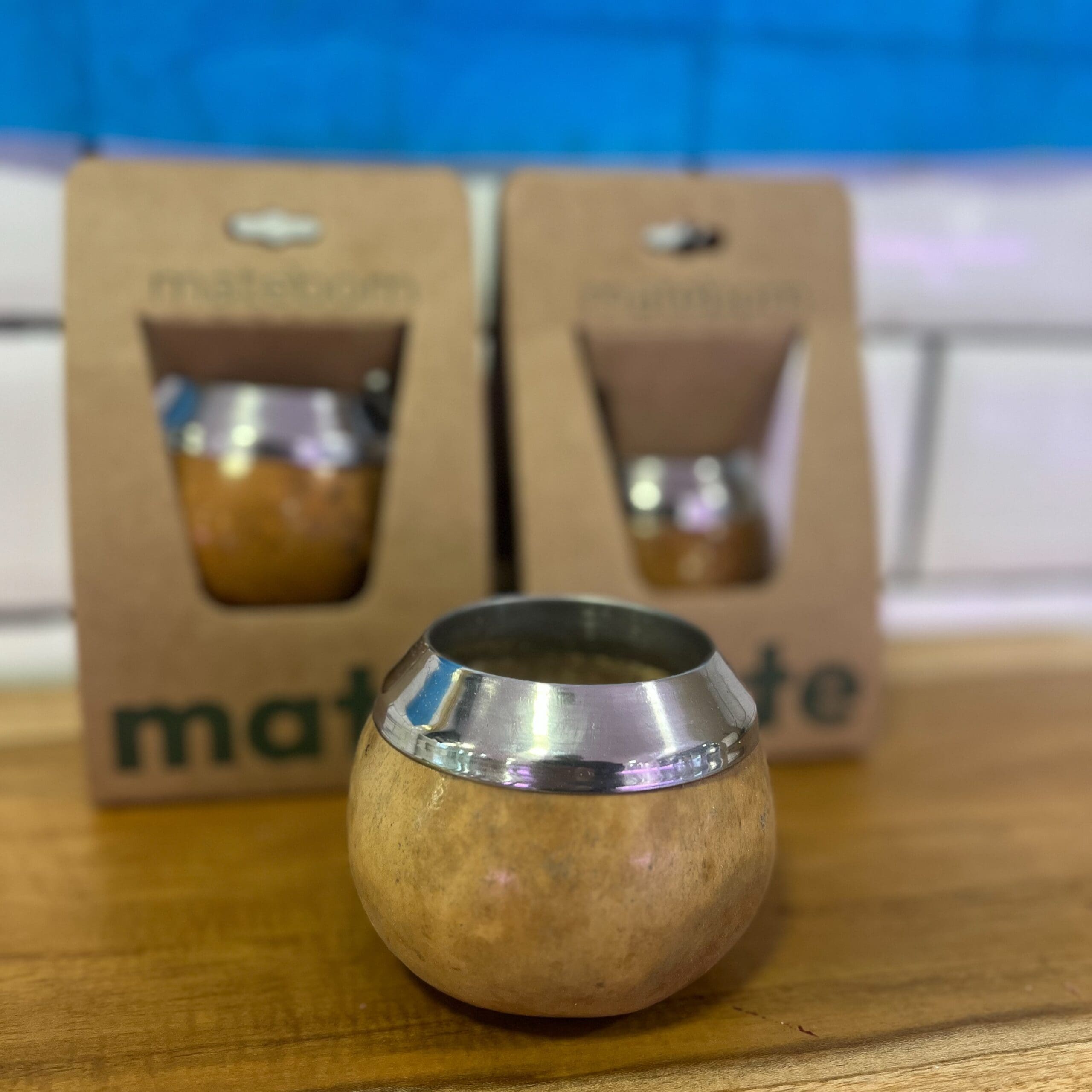 Mate de Calabaza Natural con Virola de Aluminio - Artesanal y ...